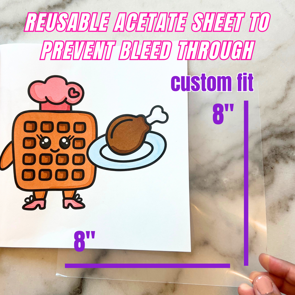 Thrift Store Finds Coloring Book & Reusable Protective Sheet by Wook B ...